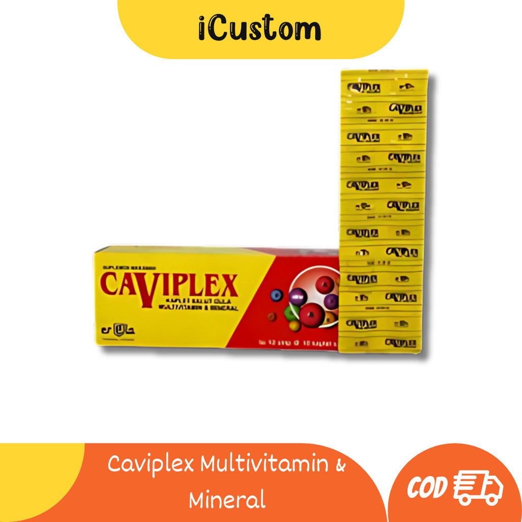 Jual Caviplex Multivitamin Box 100 Kaplet - Vitamin dan mineral pada ...