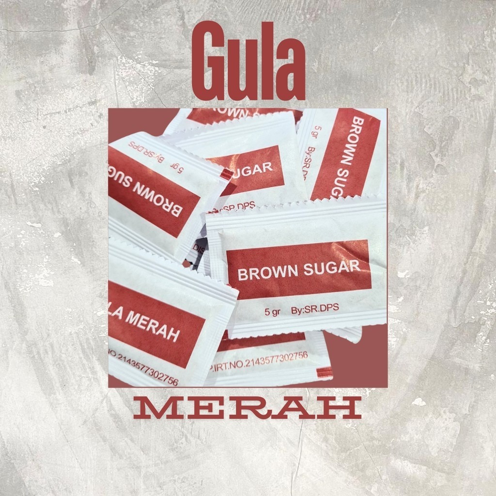 Jual Gula Merah Kemasan Sachet 5gr isi 50pcs Brown Sugar | Shopee Indonesia