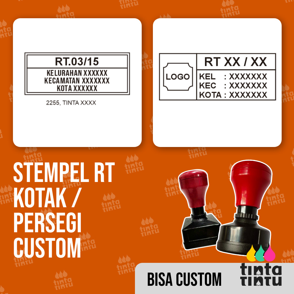 Jual Stempel RT Kotak / Persegi Custom | Shopee Indonesia