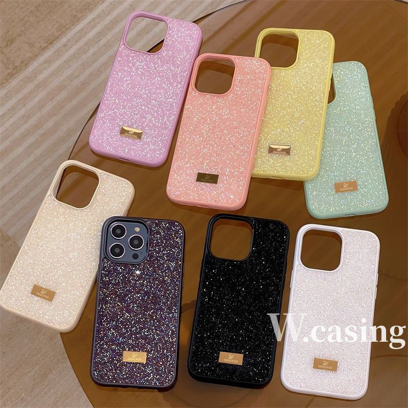 Jual Candy-colored Deluxe Flash Diamond Silicone Case for IPhone 16 15 ...