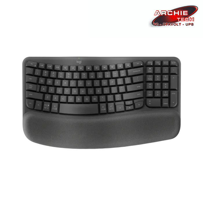 Jual Keyboard Logitech Wave Keys Ergonomical Wireless - Graphite ...