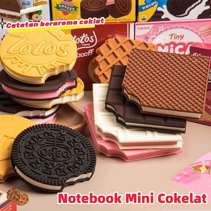 Jual Notebook Mini Motif Lucu Biskuit Cokelat Isi 80 Lembar Buku ...
