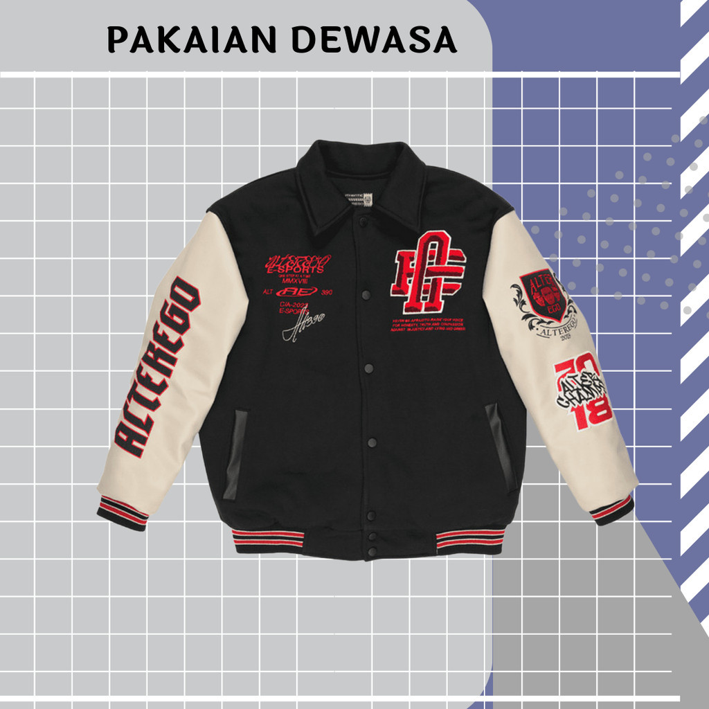 Jual JAKET VARSITY ALTER EGO ALT390 CLASS OF 24 TERBARU TAHUN 2024 OVER ...