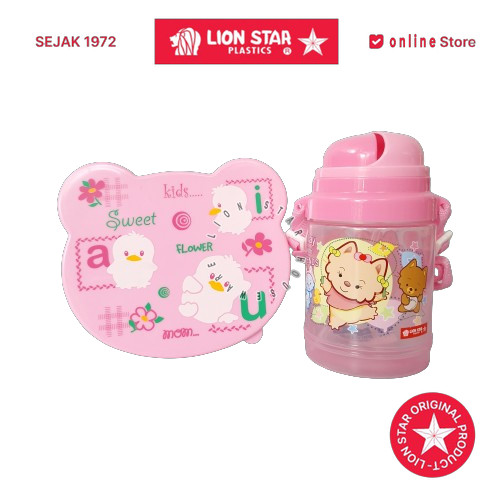 Jual LION STAR Tempat Makan Paket Hemat Kiddy Bear Lunch Box Spirit Bottle Rilakkuma 550Ml ...