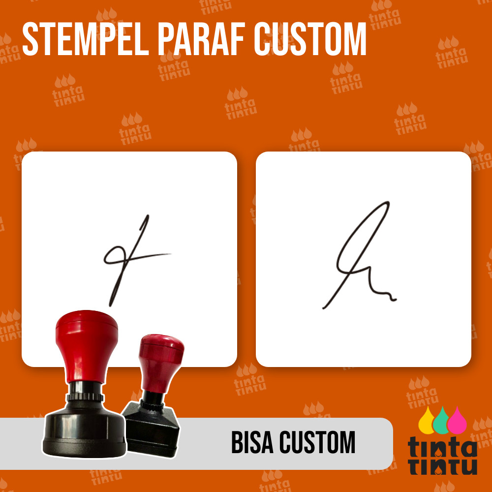 Jual Stempel Paraf / Tanda Tangan / TTD Custom | Shopee Indonesia