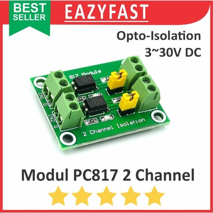 Jual Modul Optocoupler PC817 2Ch 2 Ch Chanel Channel Opto Coupler Interupter PC 817 Isolation ...