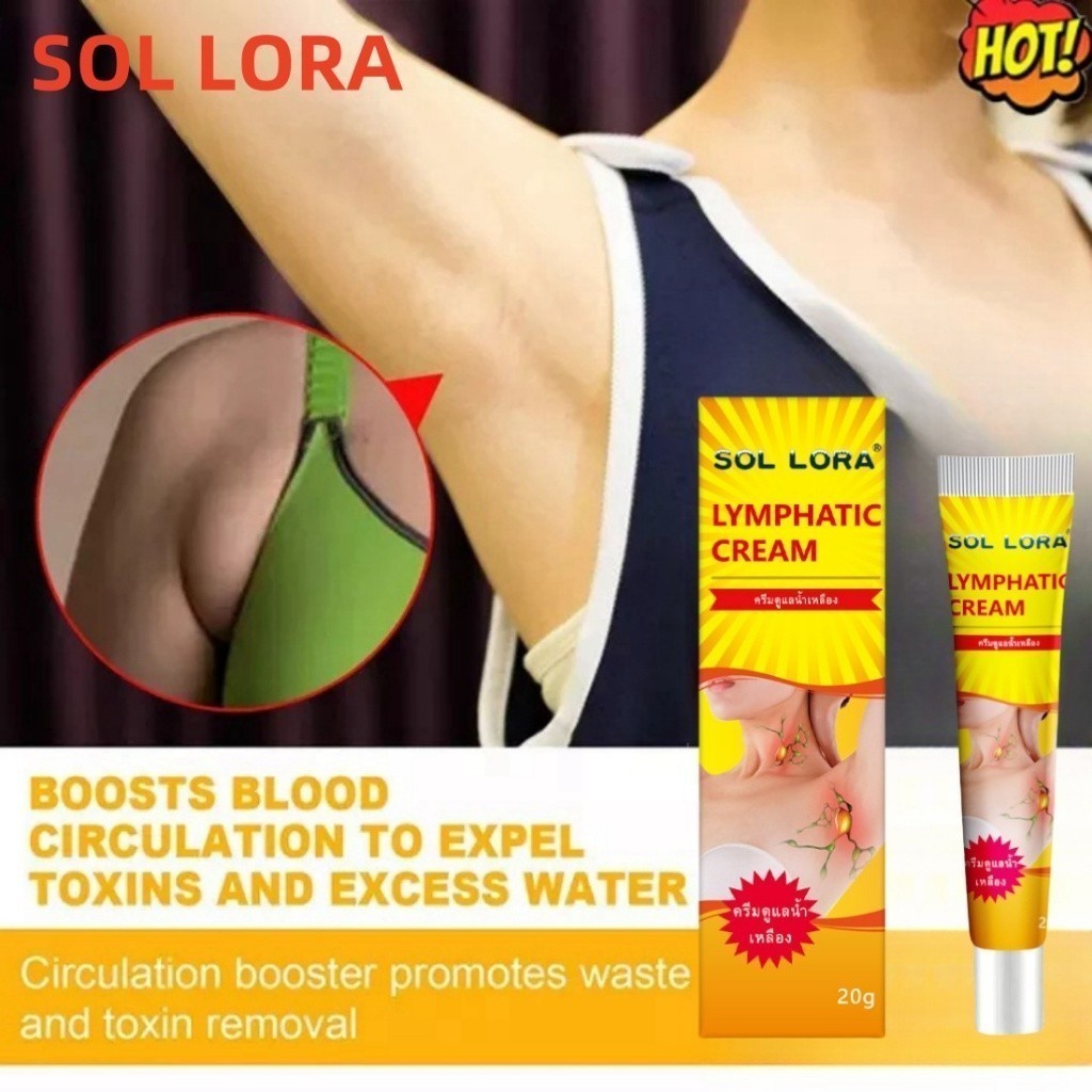 Jual SOL LORA Lymphatic ointment lymph node removal cream Lymphatic Drainage Lymph Care Ointment ...