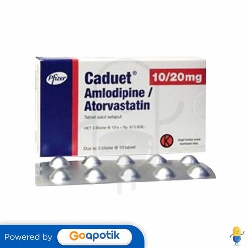 Jual Caduet 20 Mg/10 Mg Box 30 Tablet | Shopee Indonesia