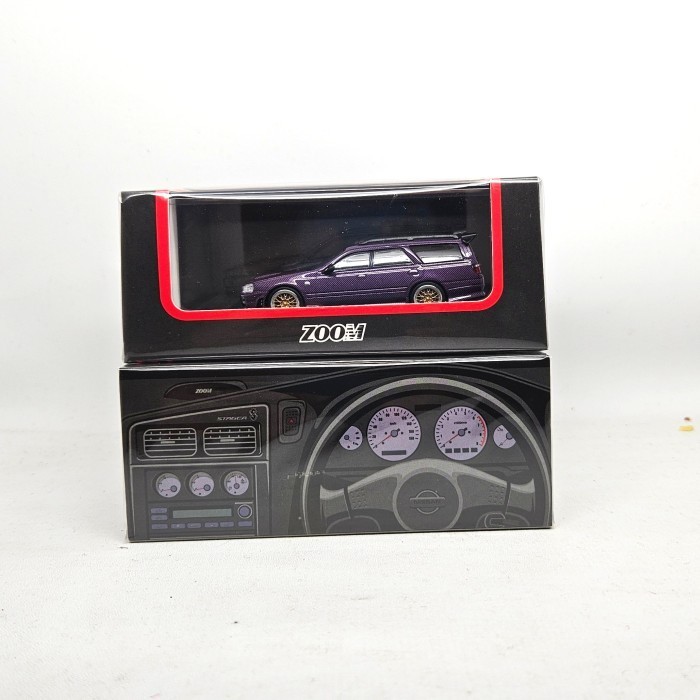 Jual ZOOM Scala 1/64 NISSAN STAGEA GTR R34 PURPLE CARBON | Shopee Indonesia