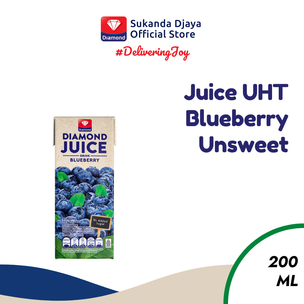 Jual Diamond Juice UHT Blueberry Unsweet 200 ML | Shopee Indonesia