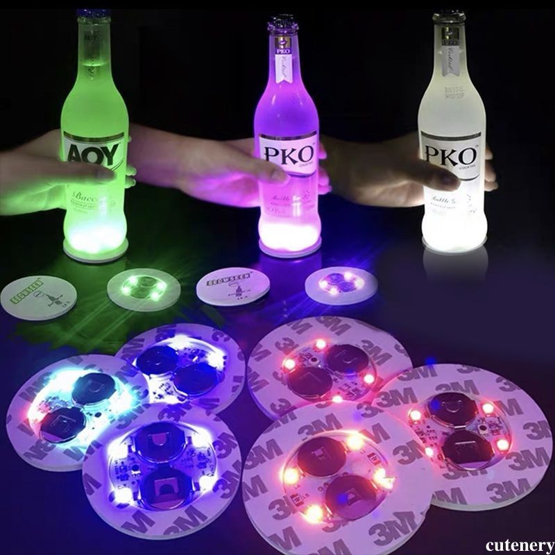 Jual Stiker Cangkir Lampu LED Botol Bercahaya Stiker Tatakan Botol ...