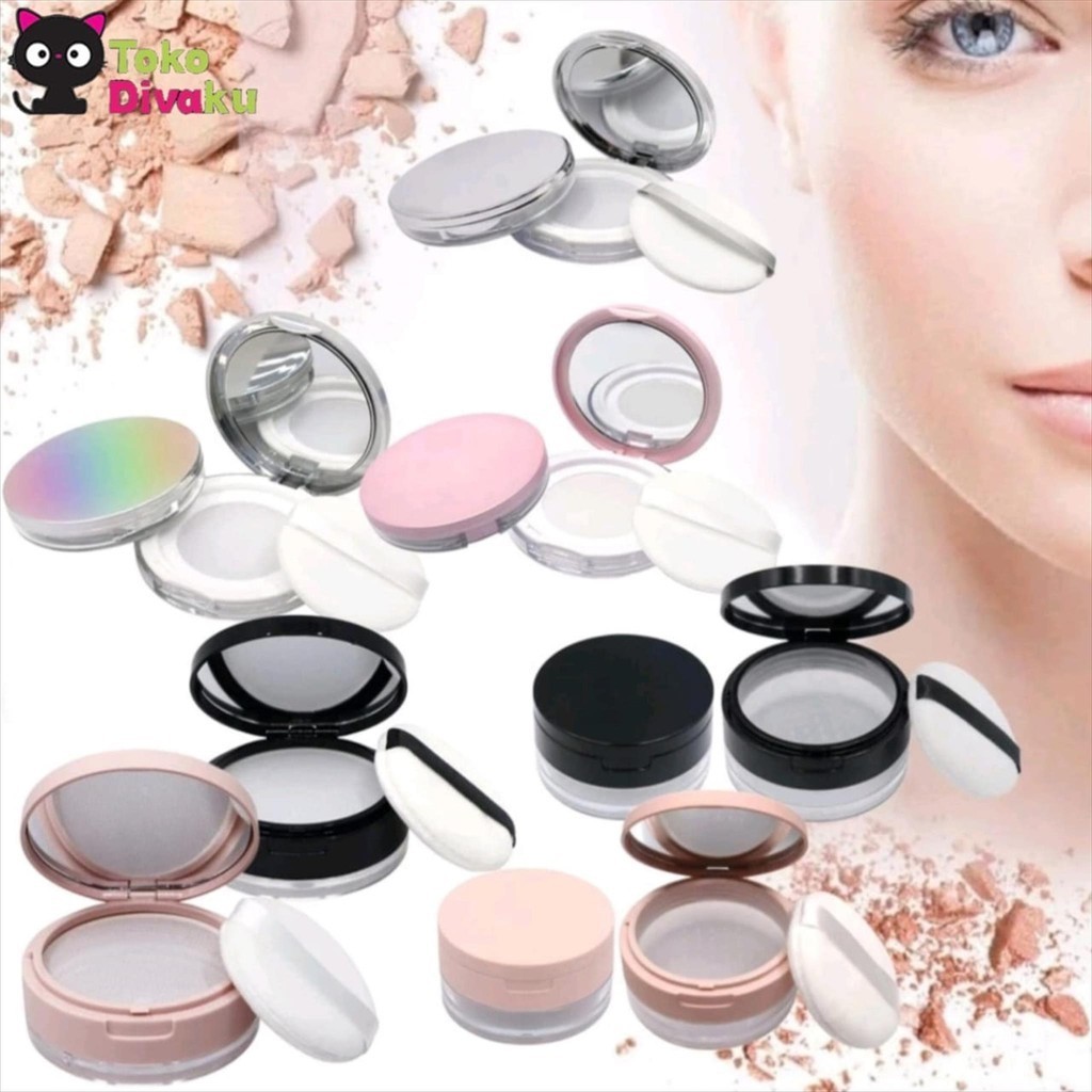 Jual TAC017 TEMPAT / WADAH / JAR / CASE BEDAK TABUR LOOSE POWDER ...