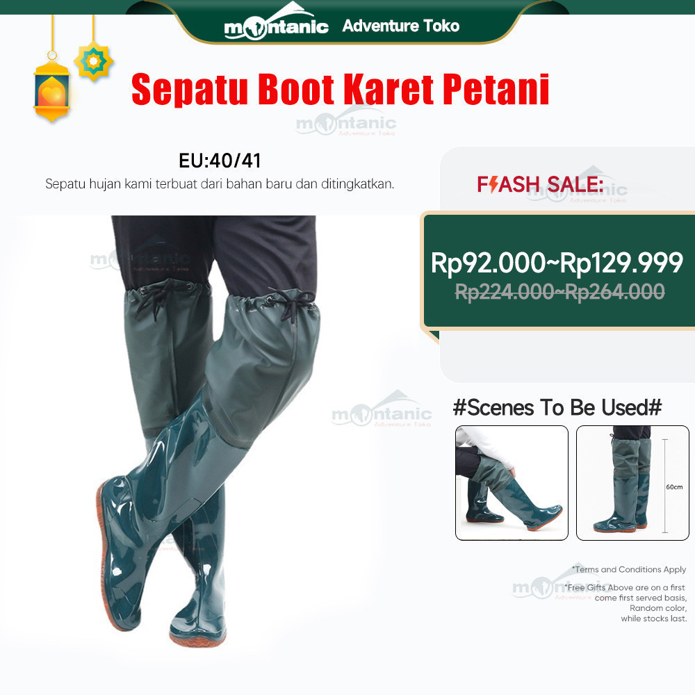 Jual SEPATU BOOT SAWAH TANI KOLAM MANCING 60 cm Sepatu Boots Wanita ...