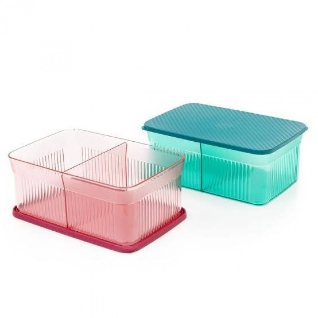 Jual Snack It toples snack sekat 2 ruang crystal canister | Shopee ...