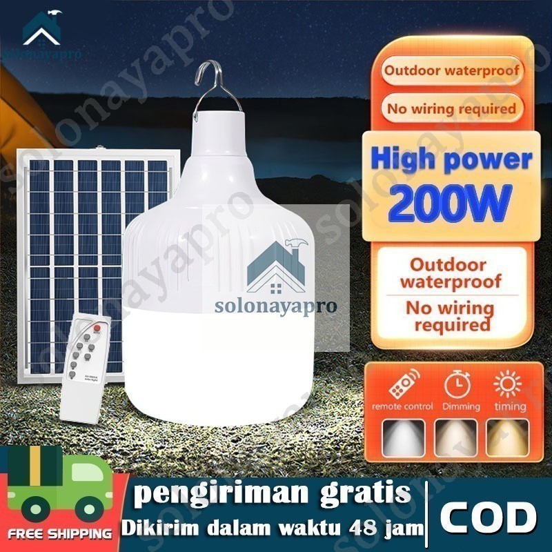 Jual 【Garansi 10 tahun 】Lampu tenaga Surya Lampu Tenaga Matahari LED Tahan Lama 12 jam Lampu ...
