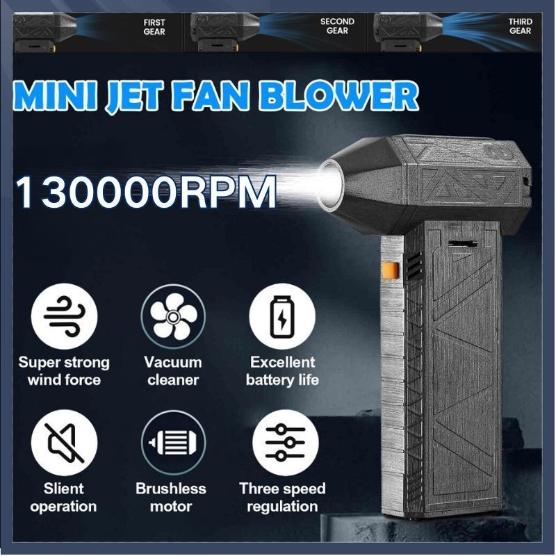 Jual 【COD】130000RPM Turbofan/Mini Jet Fan Turbo/Power Jet Fan/Powerful ...
