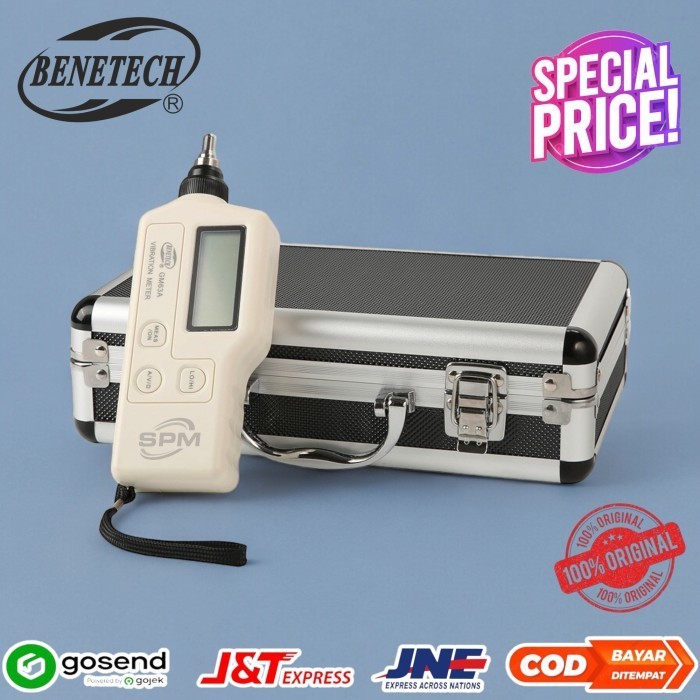 Jual Benetech GM63A Vibration Meter ORIGINAL Gauge Vibrometer GM 63A ...