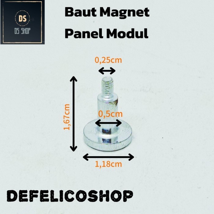 Jual Baut Magnet Panjang 1217 Panel Modul LED P10 Running Text ...