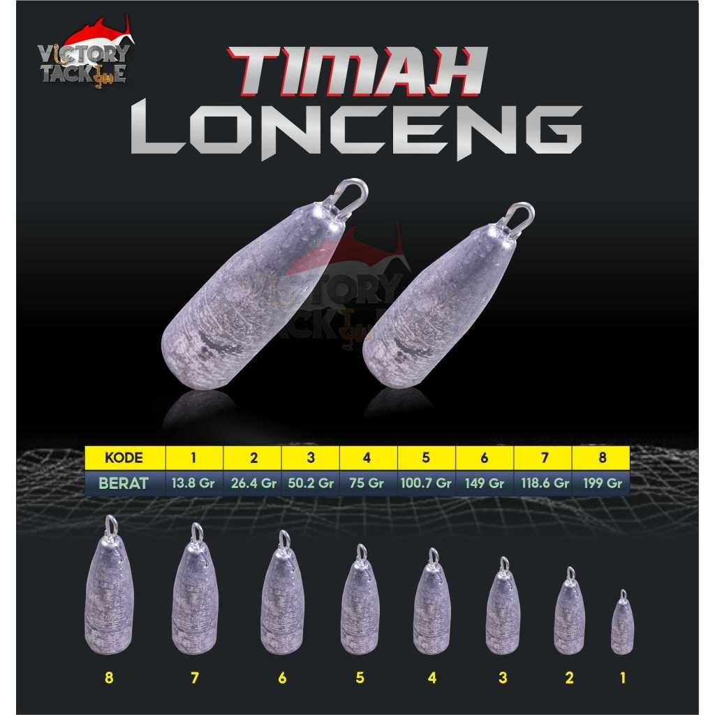 Jual Timah Lonceng 05 06 07 08 Timbal Pemberat Pancing untuk Mancing ...