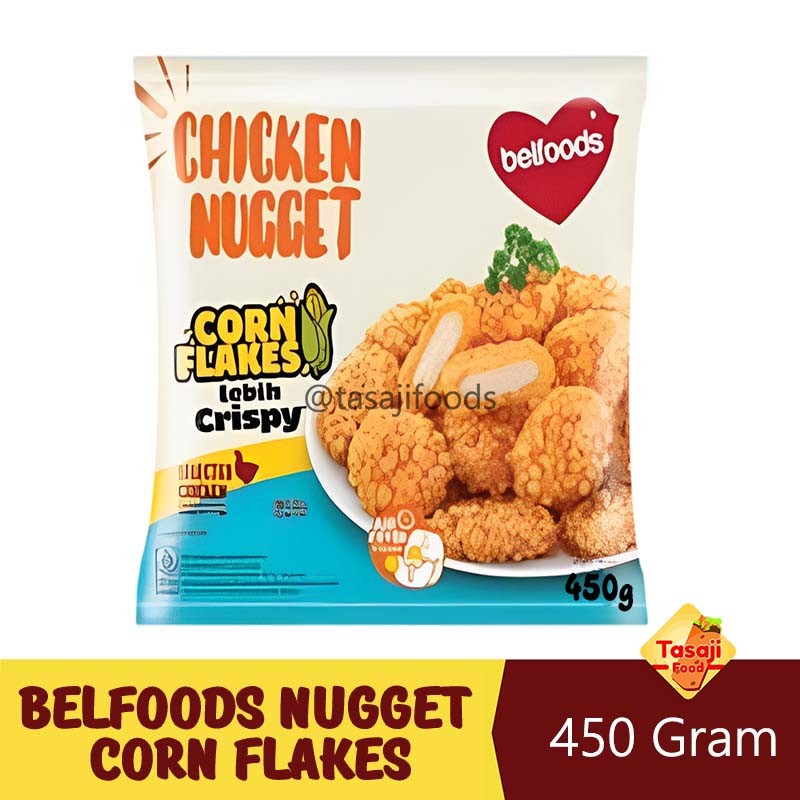 Jual Belfoods Chicken Nugget Corn Flakes 450 Gram | Shopee Indonesia