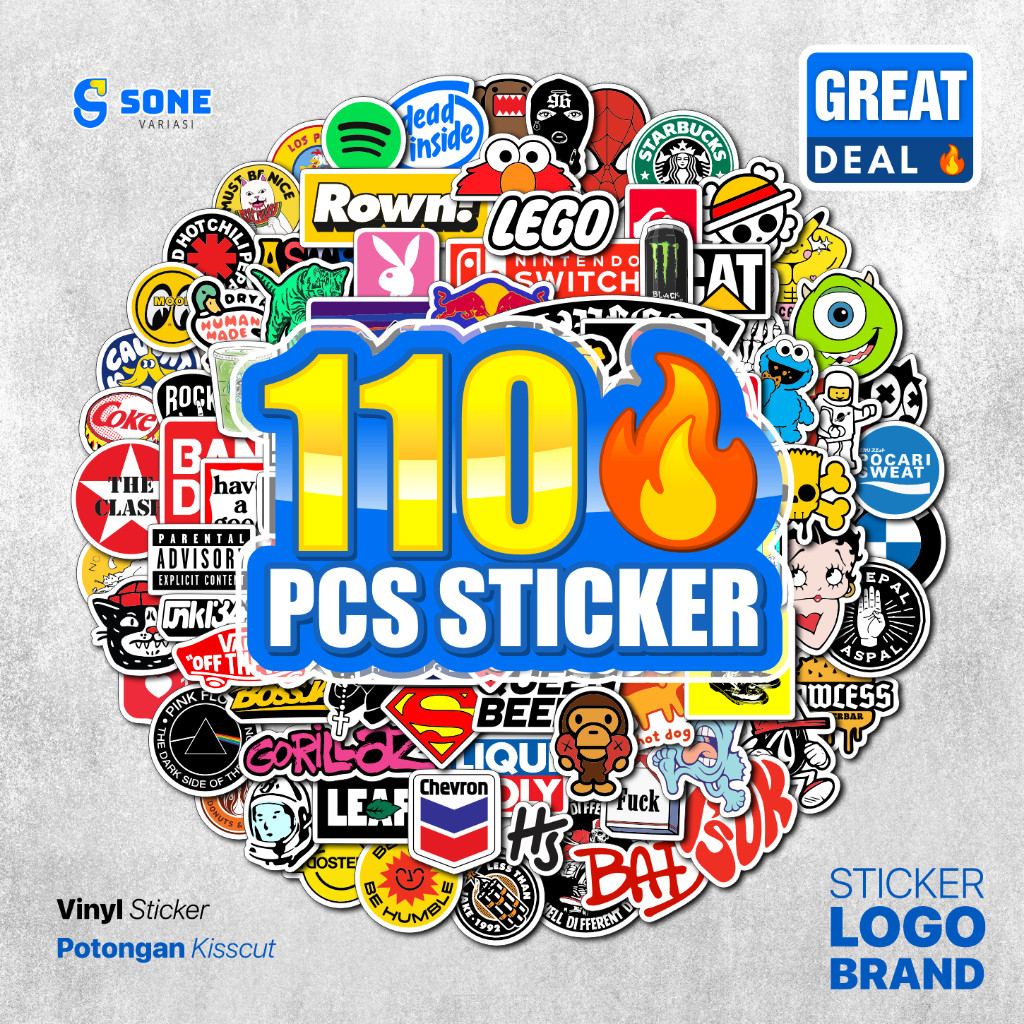 Jual Stiker Vinyl Hypebeast Waterproof Aesthetic- untuk Laptop, Motor ...