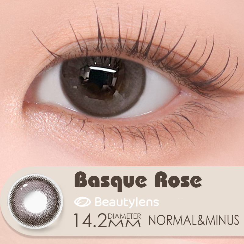 Jual BEAUTYLENS Basque Rose 14.2 Softlens Lensa normal&minus [0.00~-8. ...