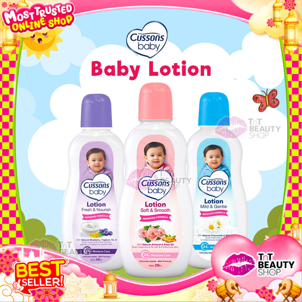 Jual Cussons Baby Lotion Series 100ml - 200ml - Losion Bayi | TnT ...