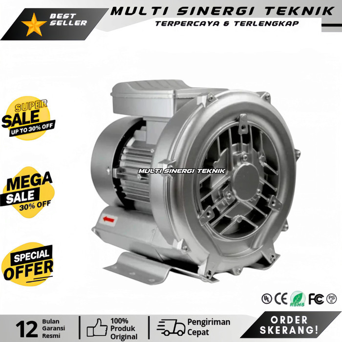 Jual Ring Blower Tambak Udang Kolam Ikan 1HP 220V Blower Kolam 750Watt ...