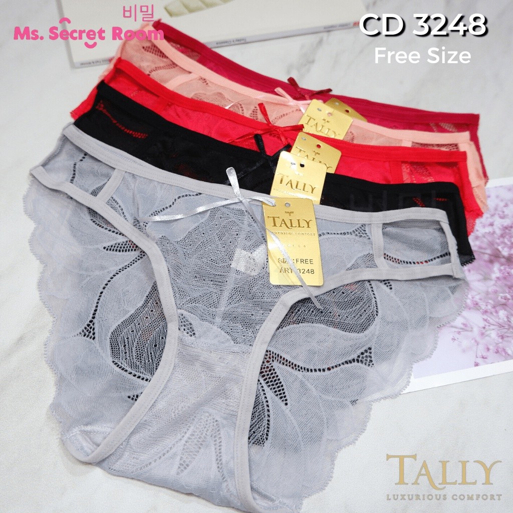 Jual TALLY CD CELANA DALAM RENDA 3248 | FREE SIZE | FIT TO XL | BAHAN RENDA HALUS | LOW WAIST ...