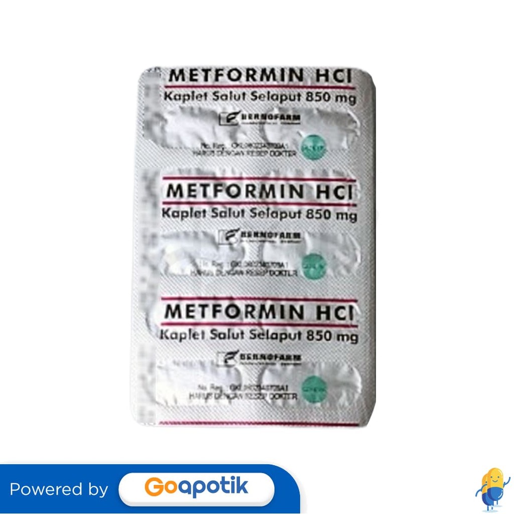 Jual Metformin Bernofarm 850 Mg Strip 10 Kaplet | Shopee Indonesia