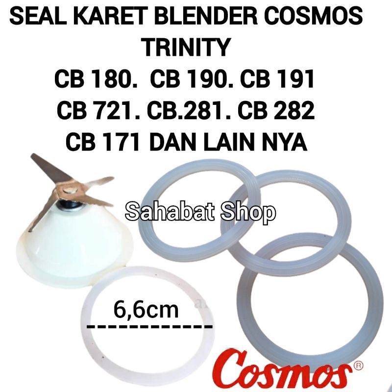 Jual SEAL KARET PUTIH BLENDER COSMOS TRINITY CB 180 190 191 281 282 171 ...