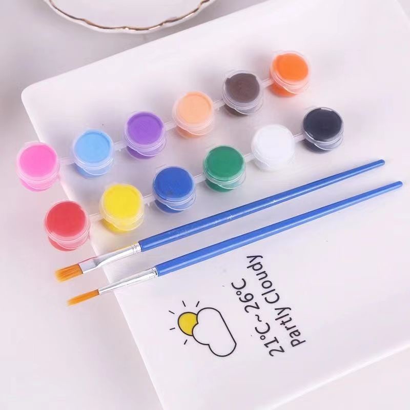 Jual Cat akrilik Set 6 Warna 12 Warna/Cat Akrilik Kanvas Lukisan Kanvas ...