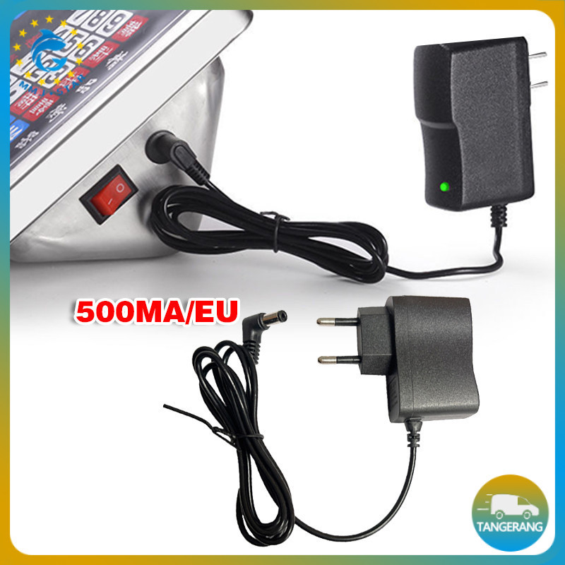 Jual Charger Timbangan Adaptor 6v 500ma Adaptor Timbangan Digital Cas ...
