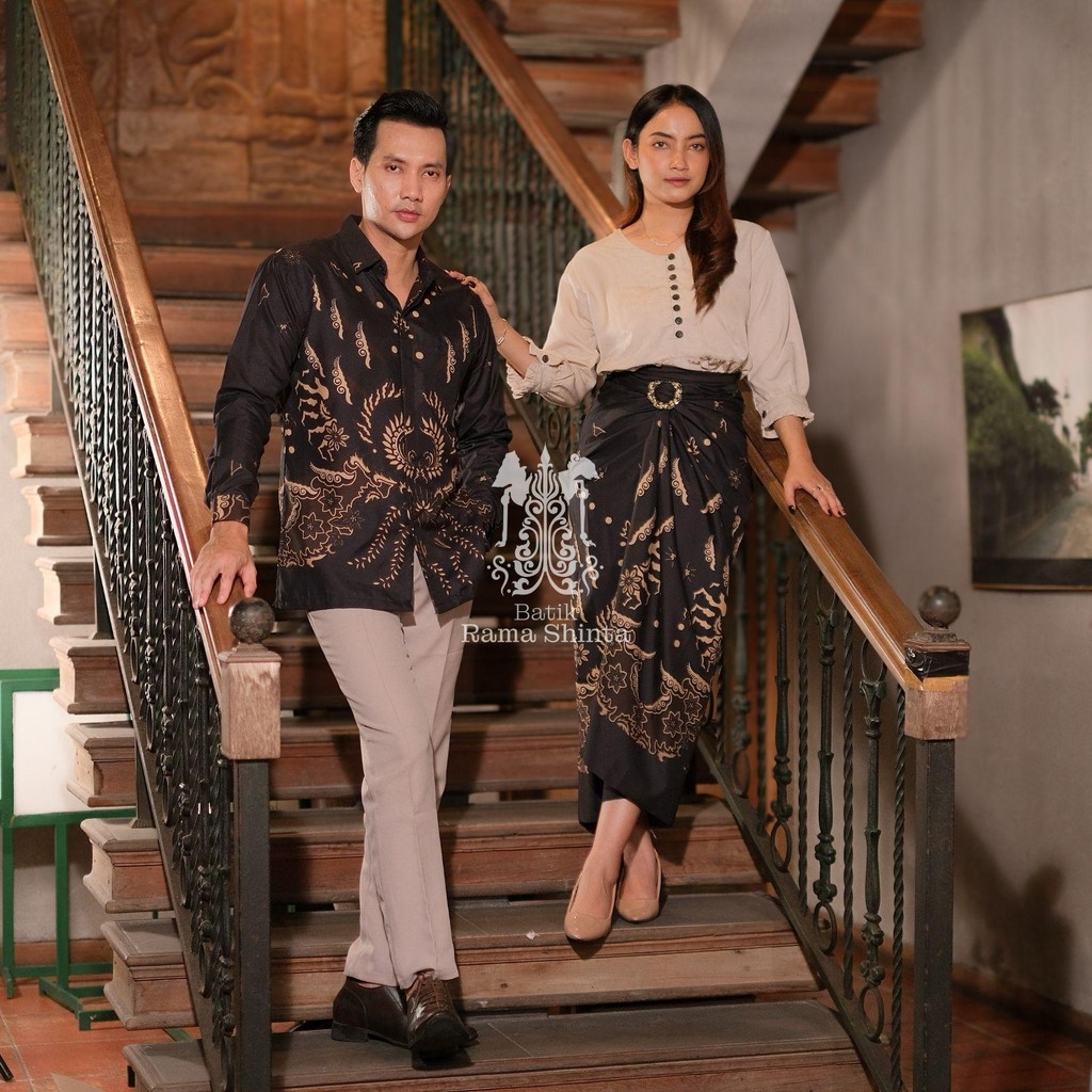 Jual Batik Rama Shinta Motif Pandega Batik Couple Kemeja Batik Lengan ...