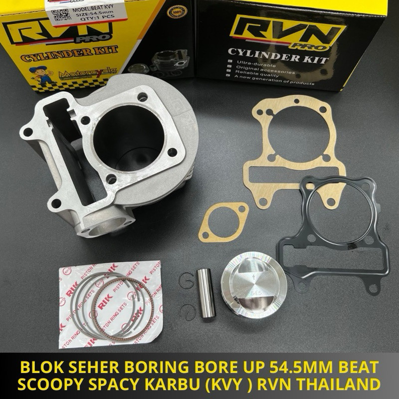 Jual RVN CYLINDER BLOK SEHER BORING KOMPLIT BORE UP BEAT KARBU SCOOPY KARBU SPACY KARBU KVY 54 ...