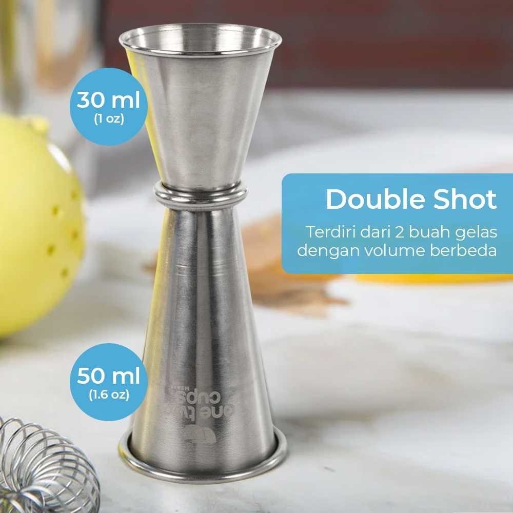 Jual Gelas Takar Ukur Jigger Bartender Double Shot 30ml dan 50ml - One ...