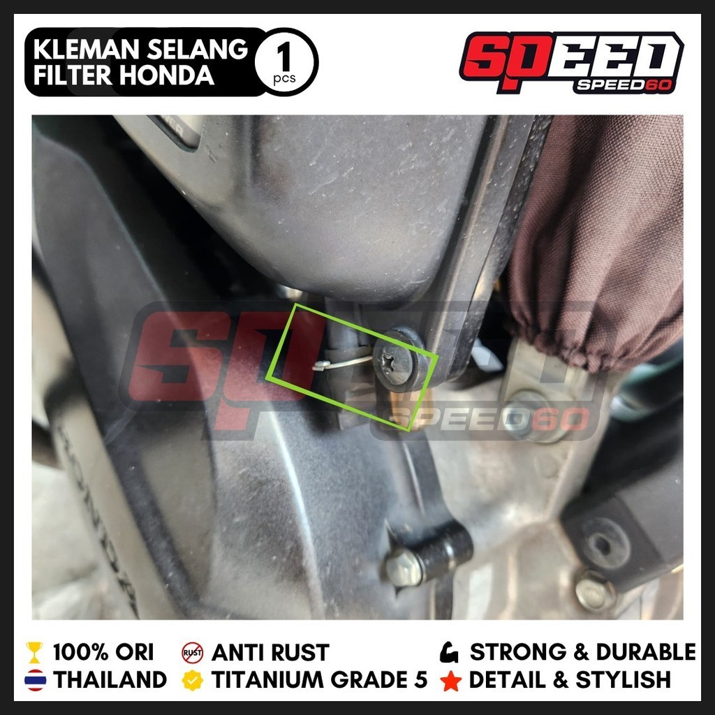 Jual Probolt Titanium Kleman Selang Selang Filter Honda Vario Beat ...