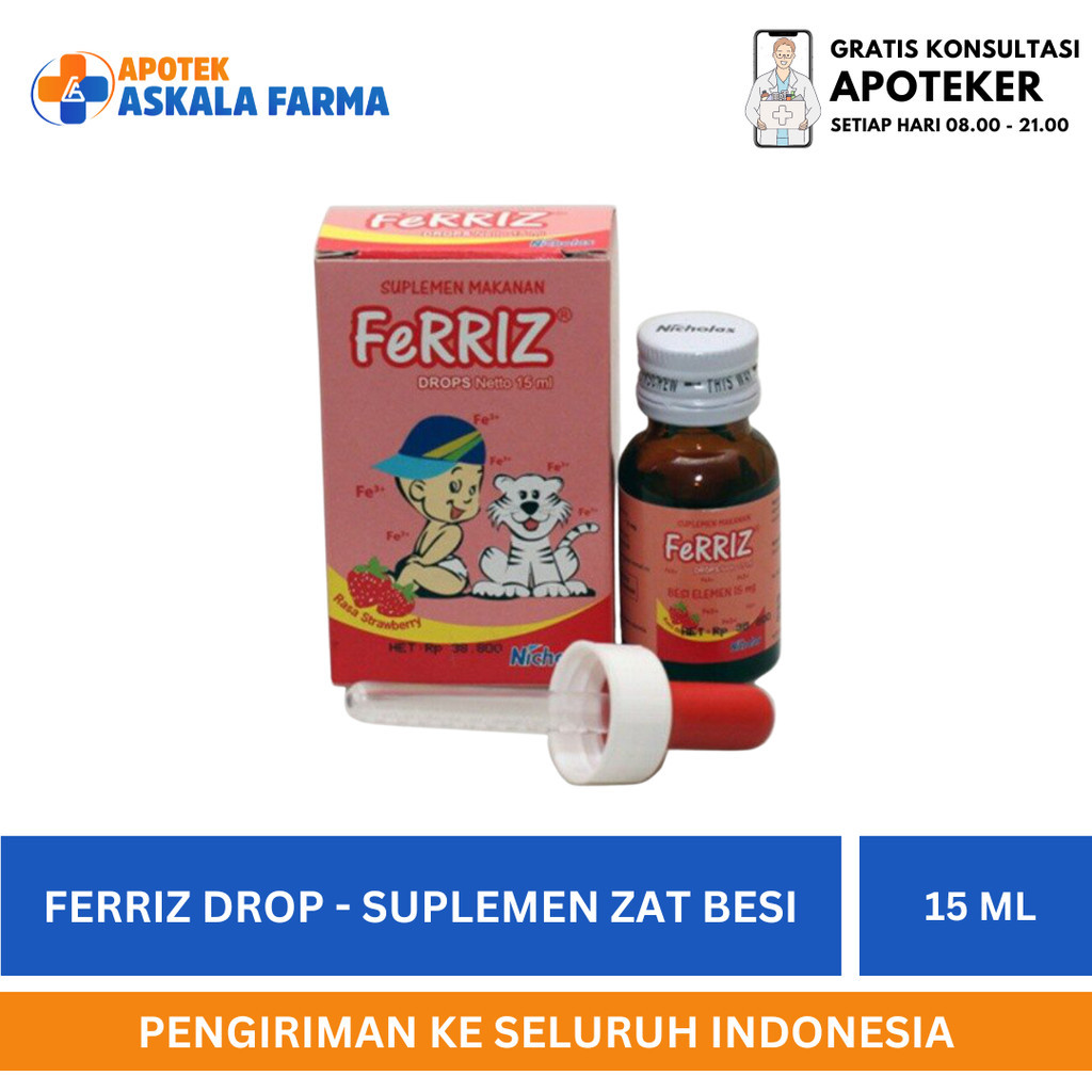 Jual FERRIZ DROPS 15 ML ZAT BESI SUPLEMEN MAKANAN BAYI DAN ANAK RASA ...