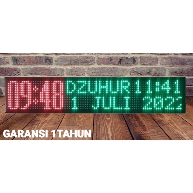 Jual TSR - Jam Digital Jadwal Sholat Masjid - Jam Masjid 20x100 cm JWS ...