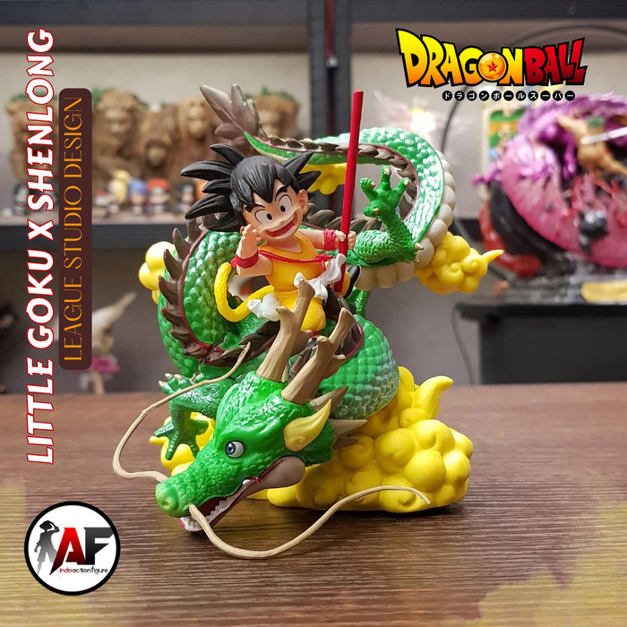 Jual Action Figure Dragon Ball Little Goku x Shenlong League Studio ...