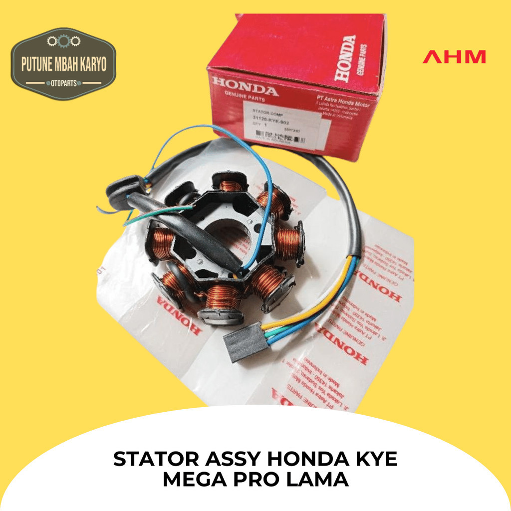 Jual Spull Stator Assy Honda Megapro Mega Pro New Baru Monoshock Karbu KYE | Shopee Indonesia