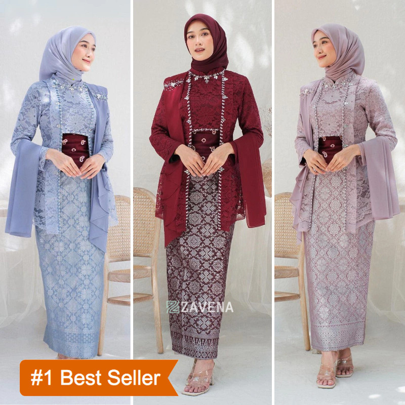 Jual Kebaya Kutu Baru Wisuda Modern Set Kebaya Tunik Lamaran Tunangan Batik Baju Couple ...