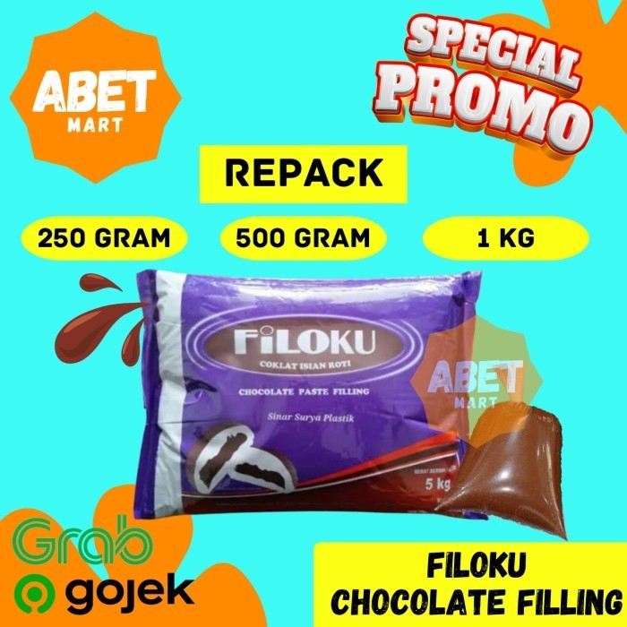 Jual Filoku Cokelat Filling Kemasan Repack 250gr 500gr 1Kg - Viloku ...