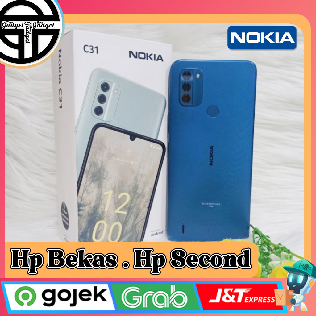 Jual Nokia C31 | G10 Ram 4/64GB | Ram 3/32GB Second Original Resmi ...