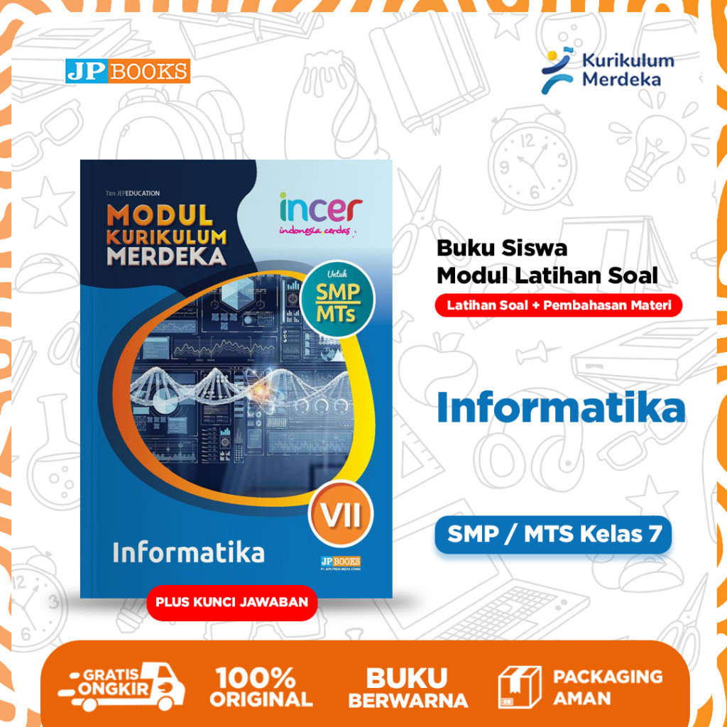Jual JP Books – Buku Siswa Sekolah Modul Latihan Soal Kurmer Incer Informatika Smp Kelas 7 ...