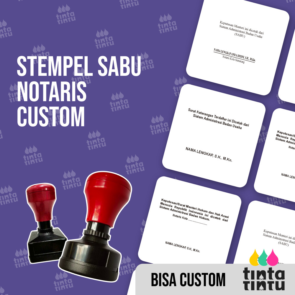 Jual Stempel SABU Notaris Custom | Shopee Indonesia