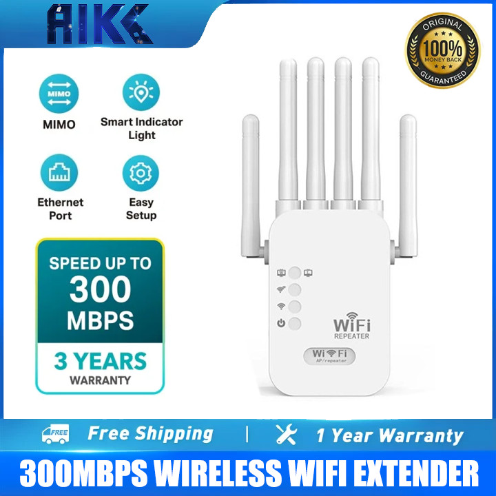 Jual Wifi Extender Penguat Sinyal WiFi | 300Mbps Wireless WiFi Signal Range WIFI Repeater WiFi ...