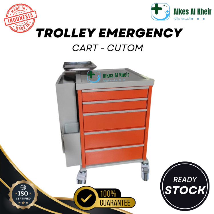 Jual TROLEY EMERGENCY CART || TROLI EMERGENSI || TROLLEY EMEGENCY CARD ...