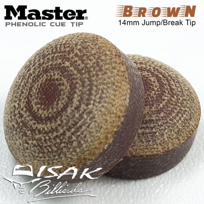Jual Brown Phenolic Jump Break Tip - Cue Tips Loncat Billiard Stick ...
