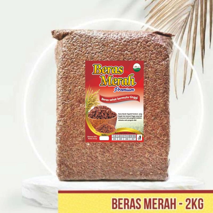 Jual Beras Merah Organik 2 KG - Beras Merah Pulen Tinggi Serat | Shopee ...